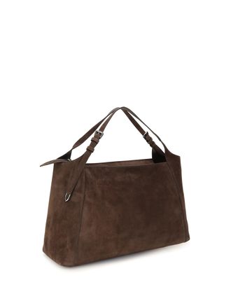Brunello Cucinelli Suede Shoulder Bag - Brown