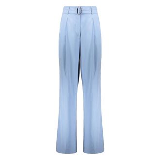 Moorer Weite Hose mit G&uuml;rtel - - Trousers - Damen - Blau - S