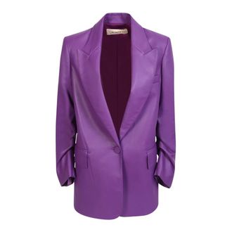 Blanca Vita Femme, Vestes, Violet, Taille: 34 FR Blazer simple boutonnage &agrave; finition polie