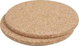 T&G Woodware Ltd 2 Runde Topfuntersetzer aus Naturkork D20cm