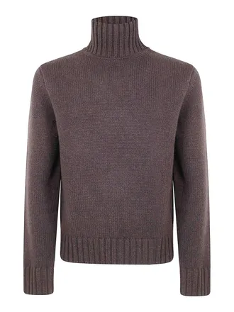 STUDIO NICHOLSON Pull Col Rond - Marron