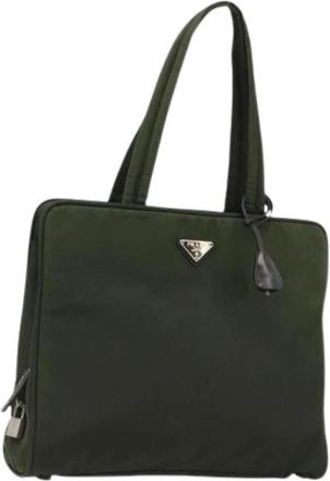 Prada Pre-owned Vintage Tote Bag - - Pre-owned - Damen - Gr&uuml;n - ONE SIZE