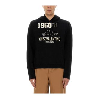 Valentino 1960er Panther Grafik Hoodie - - Sweatshirts & Hoodies - Herren - Schwarzk - XL