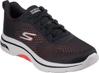 Skechers Baskets Go Walk Arch Fit 2.0 pour homme, Noir/Rouge, 39.5 EU