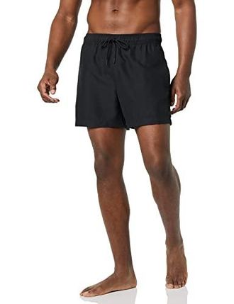 Amazon Essentials Short de Bain de 13cm avec Doublure en Maille, Maillot de Bain pour la Natation et la Plage Homme, Noir, 3XL