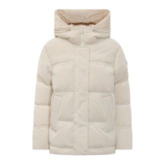 Peuterey Femme, Vestes, Gris, Taille: 38 FR Matt and Shiny Nylon Down Jacket