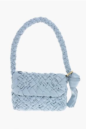Bottega Veneta Braided Leather Shoulder Bag with bow Gr&ouml;&szlig;e Unica