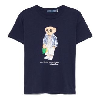 Polo Ralph Lauren Femme, Tops, Bleu, Taille: 38 FR T-shirt Polo Bear