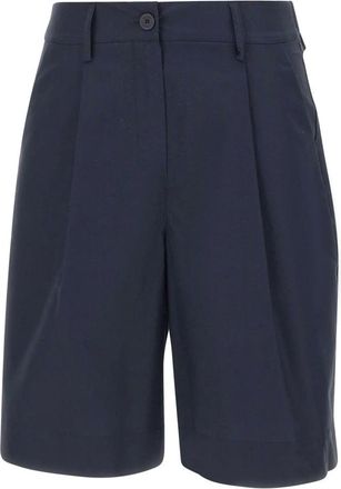 Kaos Kaos, Femme, Shorts, Bleu, Taille: 38 FR Pleat Tailored Shorts