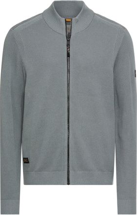 Camel Active Herren Strickjacke mit Stehkragen Blau, menswear-4XL