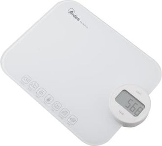 Ardes AR1PABFC Digitale Küchenwaage ohne Batterie, Elektronische Lebensmittelwaage, LCD-Display und Touch-Tasten - ohne Batterien