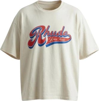 Rhude Homme, Tops, Beige, Taille: M T-shirt