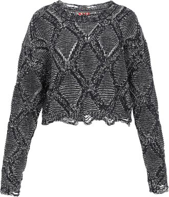 Mymo Pullover Frauen marineblau cremewei&szlig;