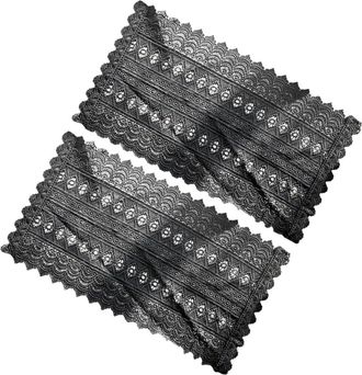 Valiclud 2 St&uuml;ck Franz&ouml;sische Spitzen Tischmatten 25X40cm Dekoratives Tischset f&uuml;r Hochzeit Festliche Tischdekoration