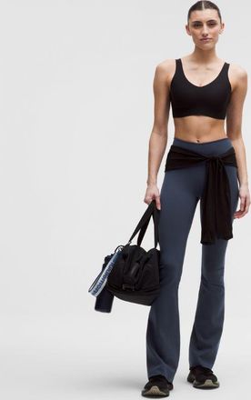 lululemon Legging &eacute;vas&eacute; Glow Up avec dos en V pour Femmes - Bleu - Taille 10