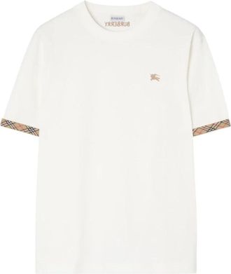 Burberry Homme, Tops, Blanc, Taille: S Burberry T-shirts et Polos