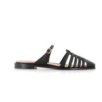 Malone Souliers Mules en Cuir Noir - Femme - Chaussures - Noir - Taille: 37 1/2 EU