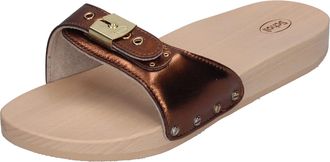 Scholl Damen Pescura Flat Sandale, Bronze, 37 EU