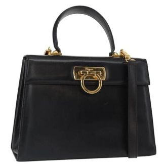 Ferragamo Pre-owned Lederhandtasche - - Pre-owned - Damen - Schwarzk - ONE SIZE