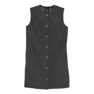 A.P.C. Knopfkleid - - Dresses - Damen - Grau - XS