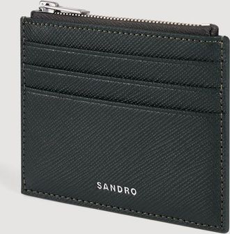 Sandro Porte-cartes en cuir reconstitu&eacute;