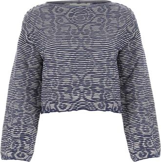 Emporio Armani Femme, Pulls, Multicolore, Taille: 40 FR Pull Court en Tricot Textur&eacute;