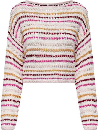 Only Onlgeena Ls Short Stripe Boatneck Cc KNT