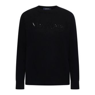 Max Mara Femme, Pulls, Noir, Taille: 38 FR Pull en Laine et Cachemire Noir