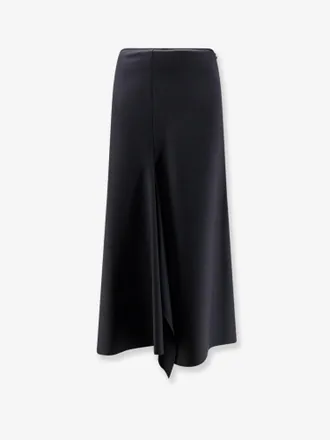 Nude Wool blend long skirt - NUDE - gender_Woman