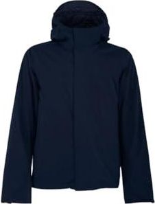 K-Way Veste dhiver pour homme, modèle Jacken Bonded Padded, en polyester, capuche doublée avec cordon de serrage, fermeture éclair à deux directions, poches