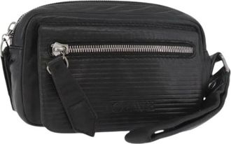 Loewe Sac pochette en cuir Pre-owned - Femme - Pre-owned - Noir - Taille: ONE Size