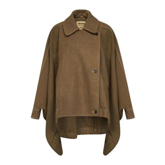 Uma Wang Uw6030 Cape - - Jackets - Damen - Braun - S