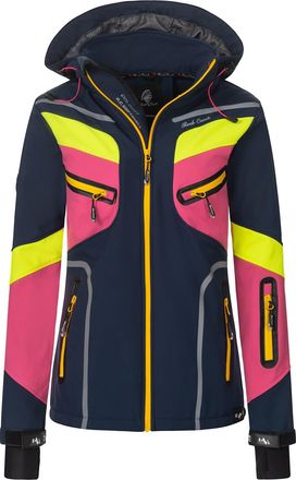 Rock Creek Damen Softshell Jacke Windbreaker Regenjacke &Uuml;bergangsjacke Softshelljacke Damenjacke Regenmantel Outdoorjacke Kapuze D-465 Navy XXL