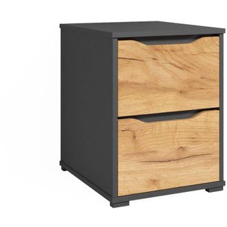 Vicco chevet Ruben, Chêne de force doré, 40x53.6cm avec tiroirs