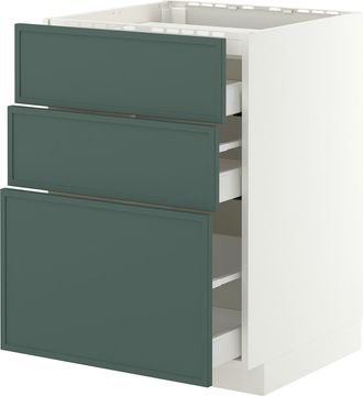IKEA METOD / MAXIMERA Unterschr.f Kochf/3 Fronten/3Sch