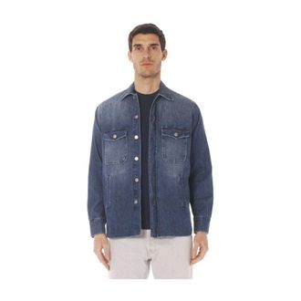 Tintoria Mattei Giacca in denim di cotone - - Shirts - Herren - Blau - 2XL