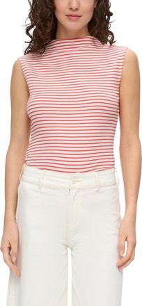 s.Oliver Ärmelloses Top aus Baumwollstretch