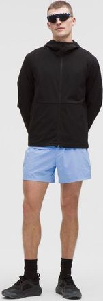 lululemon Short Pace breaker non doubl&eacute; pour Hommes - 13 cm - Bleu - Taille 2XL