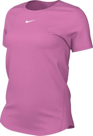 Nike Nike Damen One Classic Df Ss Wt T-Shirt, Playful Pink/White, M