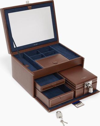 Le Tanneur Gro&szlig;er Schmuckkasten aus Leder