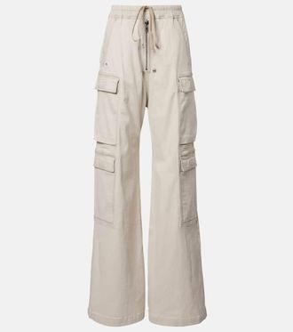 Rick Owens Pantalon cargo Jumbo en coton m&eacute;lang&eacute;