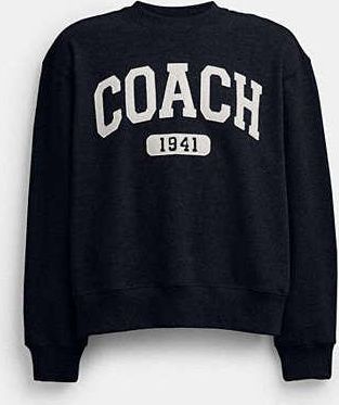 Coach Sportliches Signature-Boyfriend-Sweatshirt mit Rundhalsausschnitt