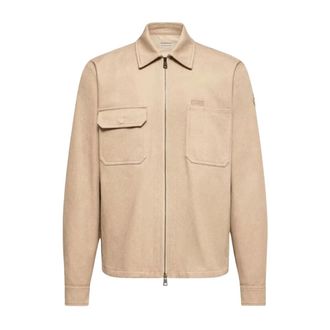 Moncler Homme, Vestes, Beige, Taille: 2XL Chemise Veste