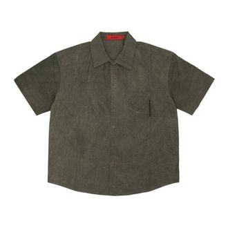 Acupuncture Gr&uuml;nes Herrenhemd mit kurzen &Auml;rmeln - - Shirts - Herren - Gr&uuml;n - XL