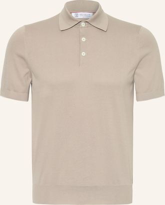 Brunello Cucinelli Brunello Cucinelli Jersey-Poloshirt beige