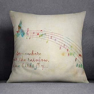 Bonamaison Le Jardin du Lin Kissenhüllen, Cotton, Mehrfarbig, 45x45