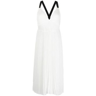 Proenza Schouler Wei&szlig;es Maxikleid mit Kr&auml;uselfalten - - Dresses - Damen - Wei&szlig; - L