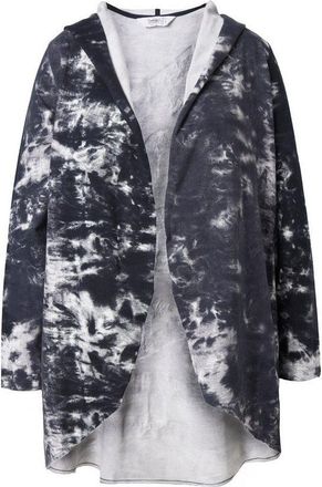 Angel Of Style Sweatjacke Sweatjacke offen Batik HAPPY auf dem R&uuml;cken