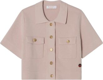 Busnel Femme, Vestes, Rose, Taille: 40 FR Valery Cropped Cotton Jacket