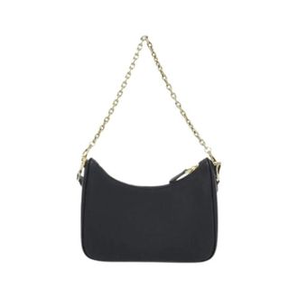 Prada Sac port&eacute; &eacute;paule Pre-owned Saffiano Lux - Femme - Pre-owned - Noir - Taille: ONE Size